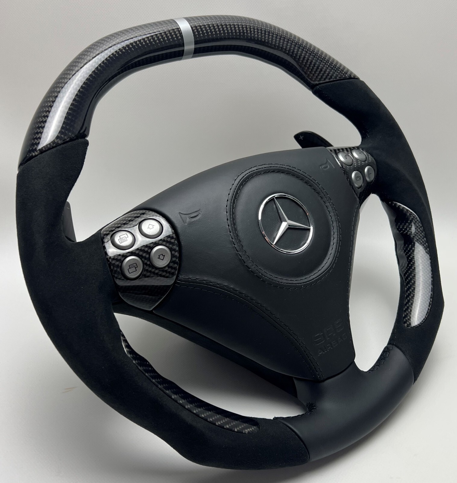 Mercedes AMG SLK 55 R171 W203 C55 Carbon Alcantara Sport Lenkrad ...