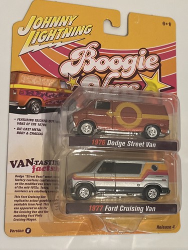 2022 Johnny Lightning Boogie Vans 1976 DODGE STREET VAN & 1977 FORD ...