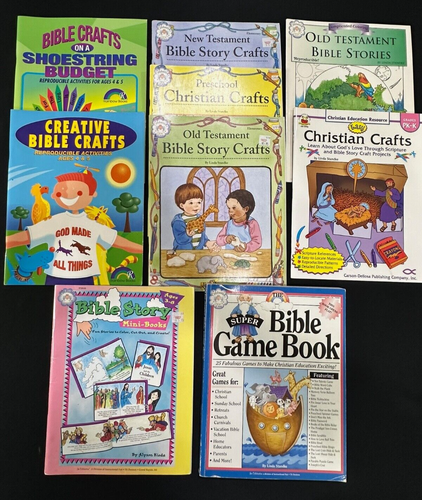 (9) Christian Craft Coloring Books For Elementary Preschool Sunday ...
