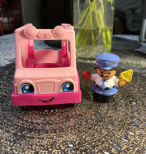 Fisher Price Little People BARBIE Pink Ice Cream Truck & Mailman ...