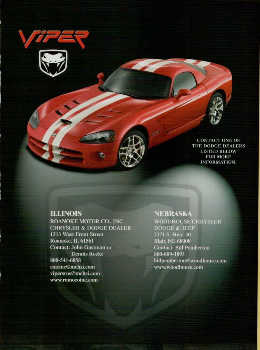 Srt Viper Ads