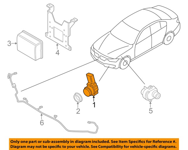 2016-2017 BMW 320i Front Bumper Park Sensor #1 66202220666 for sale ...