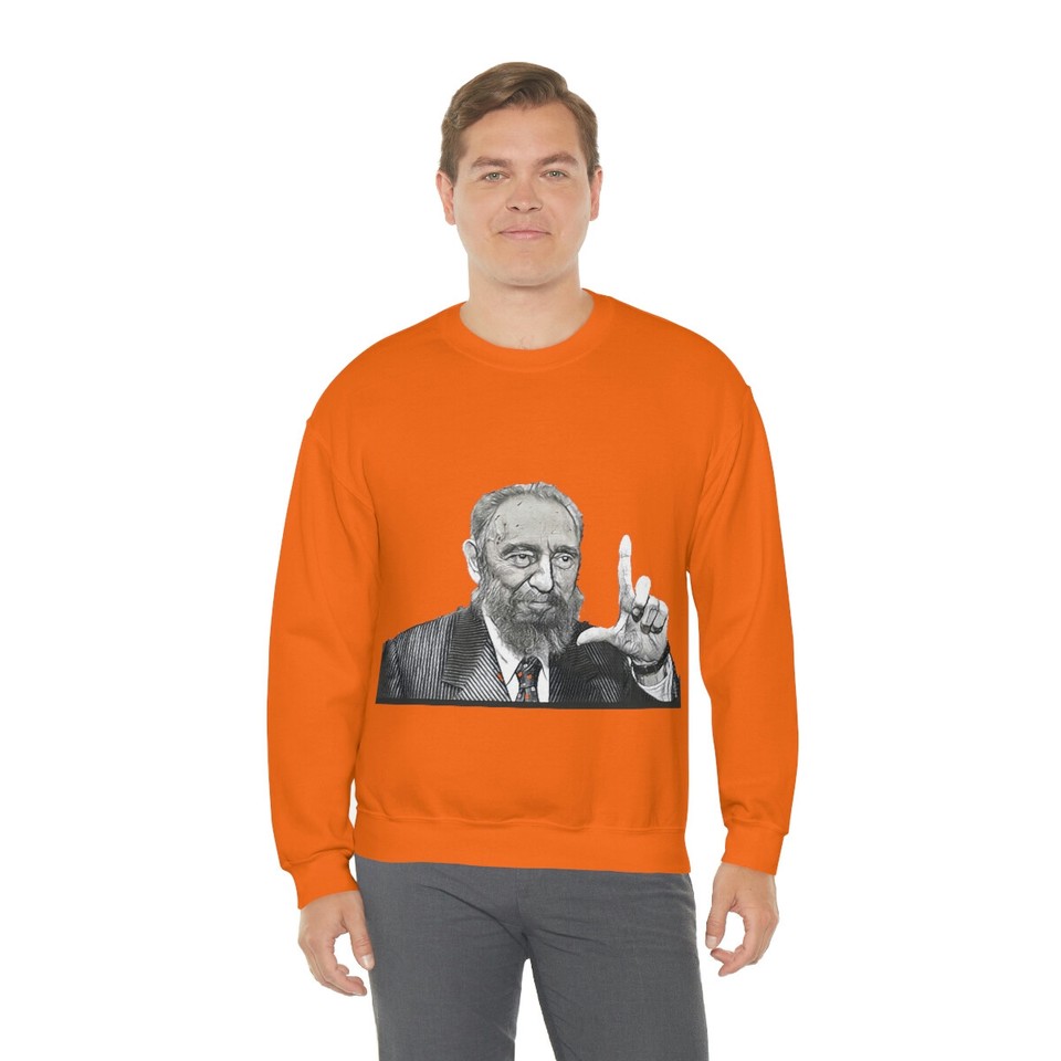 Fidel Castro Black & White Graphic Print Unisex Heavy Blend Crewneck ...