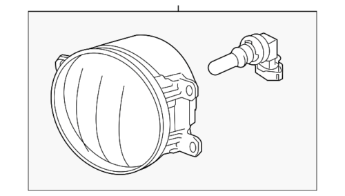 Toyota Genuine OEM 81220-08020 Lamp ASSY Fog LH 8122008020 for sale ...