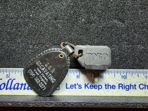 Genuine Toro Lawn Mower Key With Dustcap And Vintage Key Fob | eBay