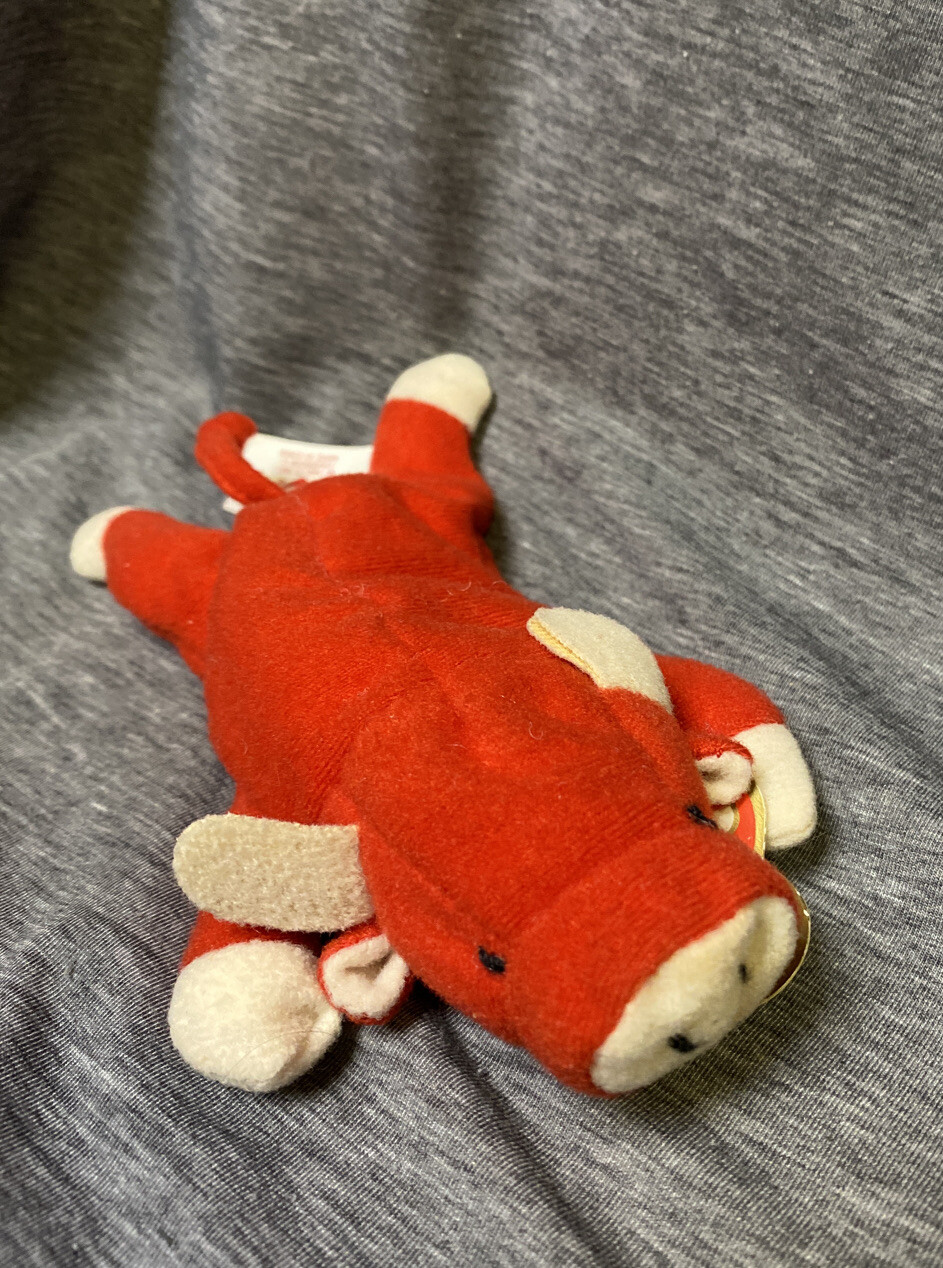 TY Beanie Babies Snort Red Bull Stuffed Plush Toy 1993 6.5" Retired | eBay
