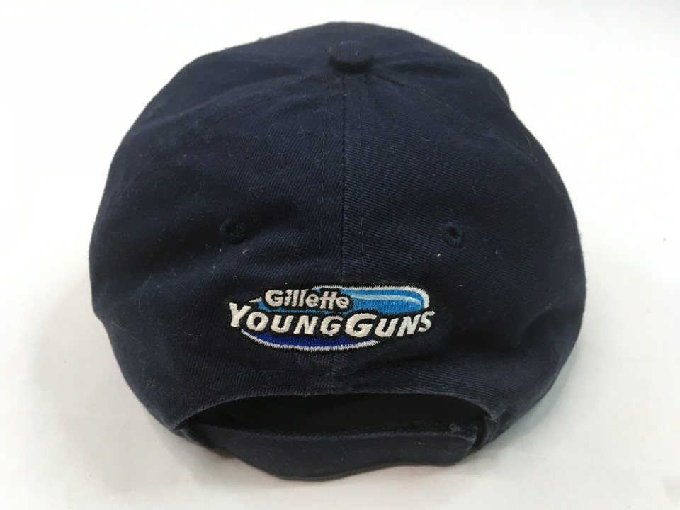 Jimmie Johnson Hat #48 Gillette Young Guns EMBROIDERED Blue Red Trim ...