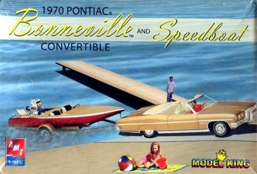 AMT/MODEL KING 1/25 1970 PONTIAC BONNEVILLE W / SPEEDBOAT | eBay