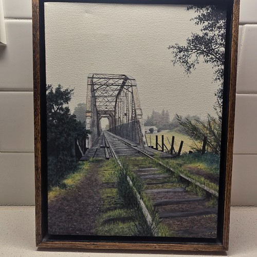 Original Oil Painting by Samuel (Sam) Racina - Healdsburg Railroad ...