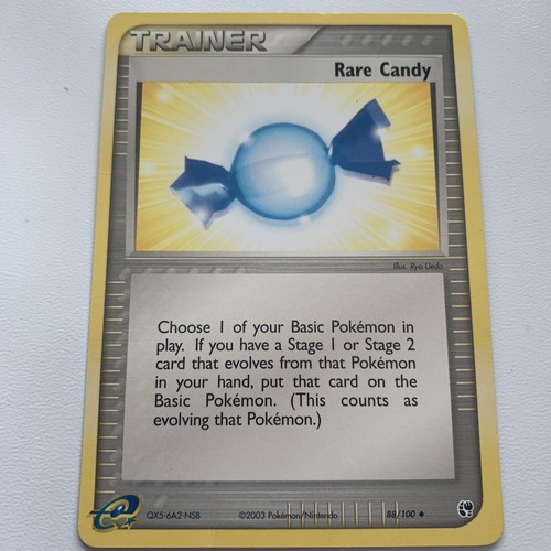 RARE CANDY - 88/100 - EX Sandstorm WORLD CHAMPIONSHIPS Uncommon Pokemon ...