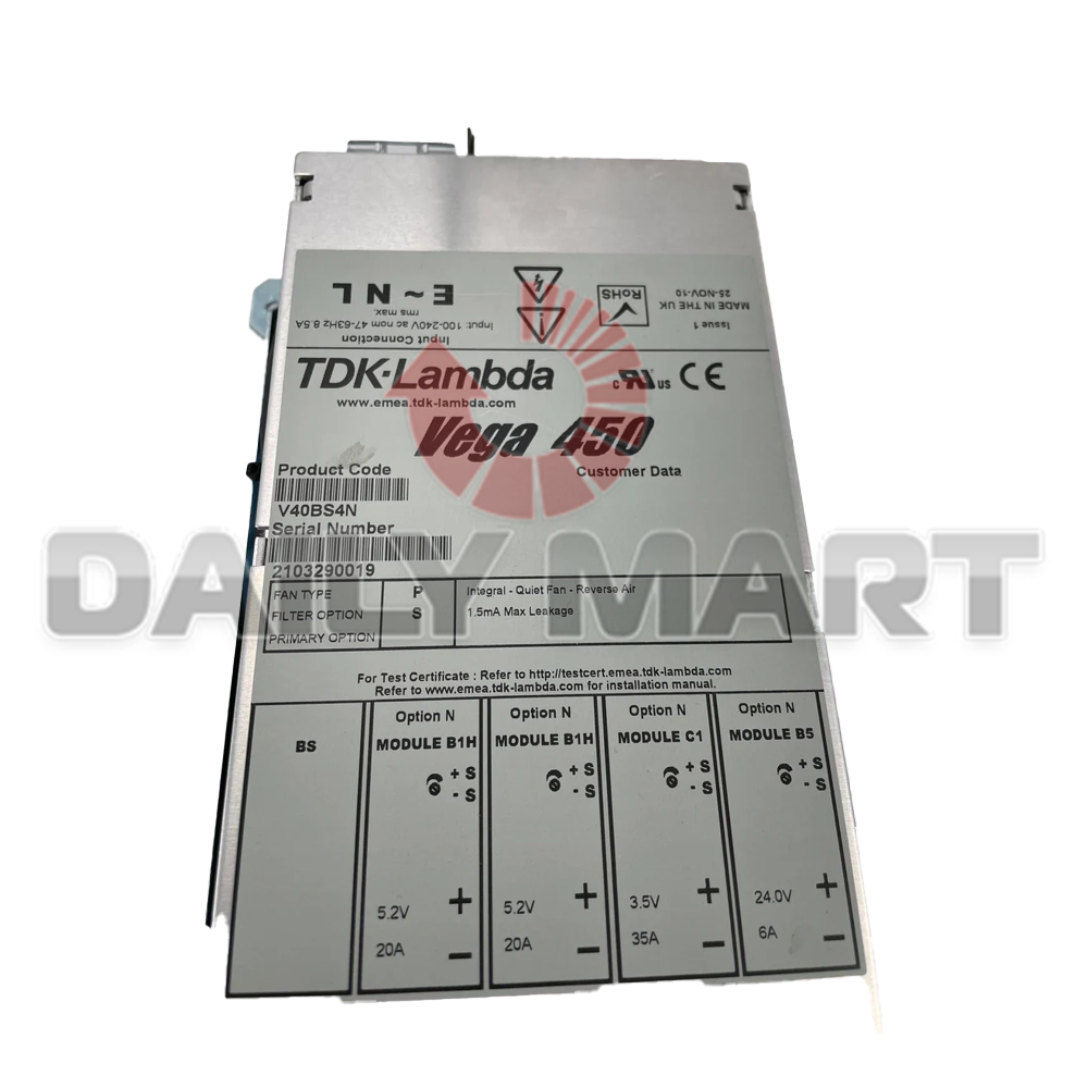 Used & Tested TDK-LAMBDA V40BS4N Vega 450 Power Supply | eBay