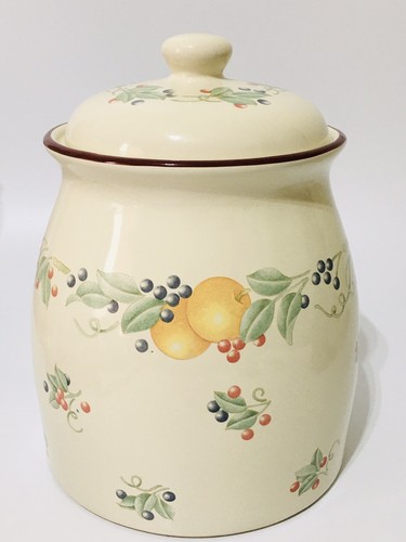 Vintage Corelle Abundance Cookie Jar Canister Large Jay Imports 10 ...
