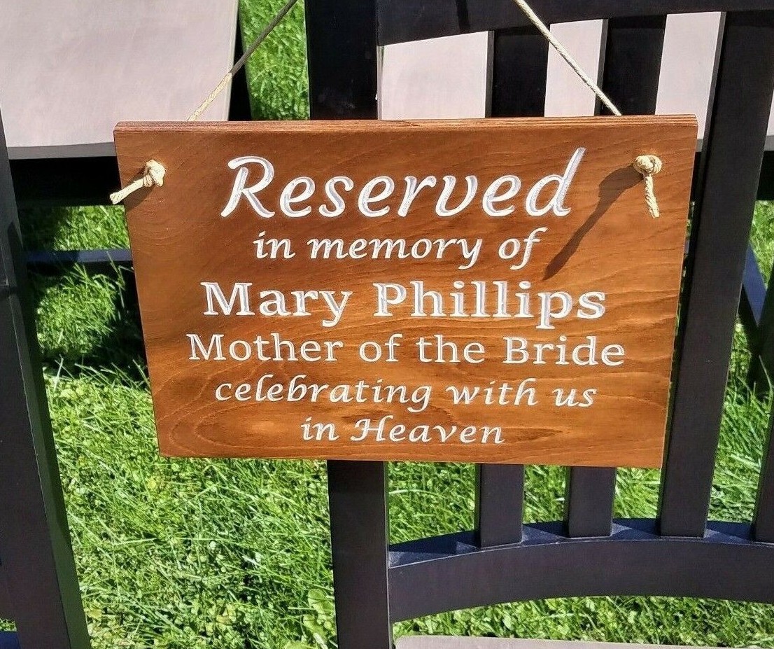 Memorial Quotes For Wedding This printable wedding memorial sign is a ...