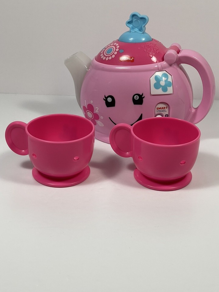 FISHER-PRICE Tea Set LAUGH & LEARN SMART STAGES INTERACTIVE Teapot ...