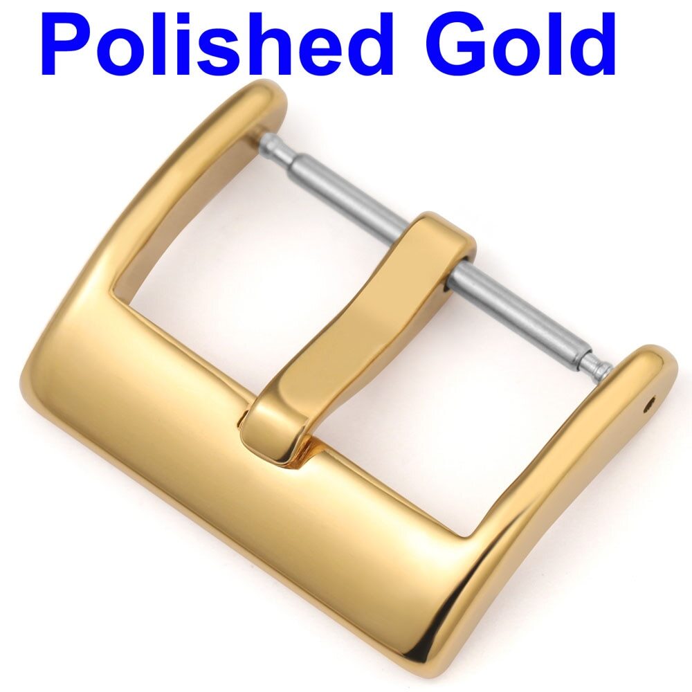 Polished Matte Brushed Stainless Steel Watchband Buckle Solid Pin Clasp ...