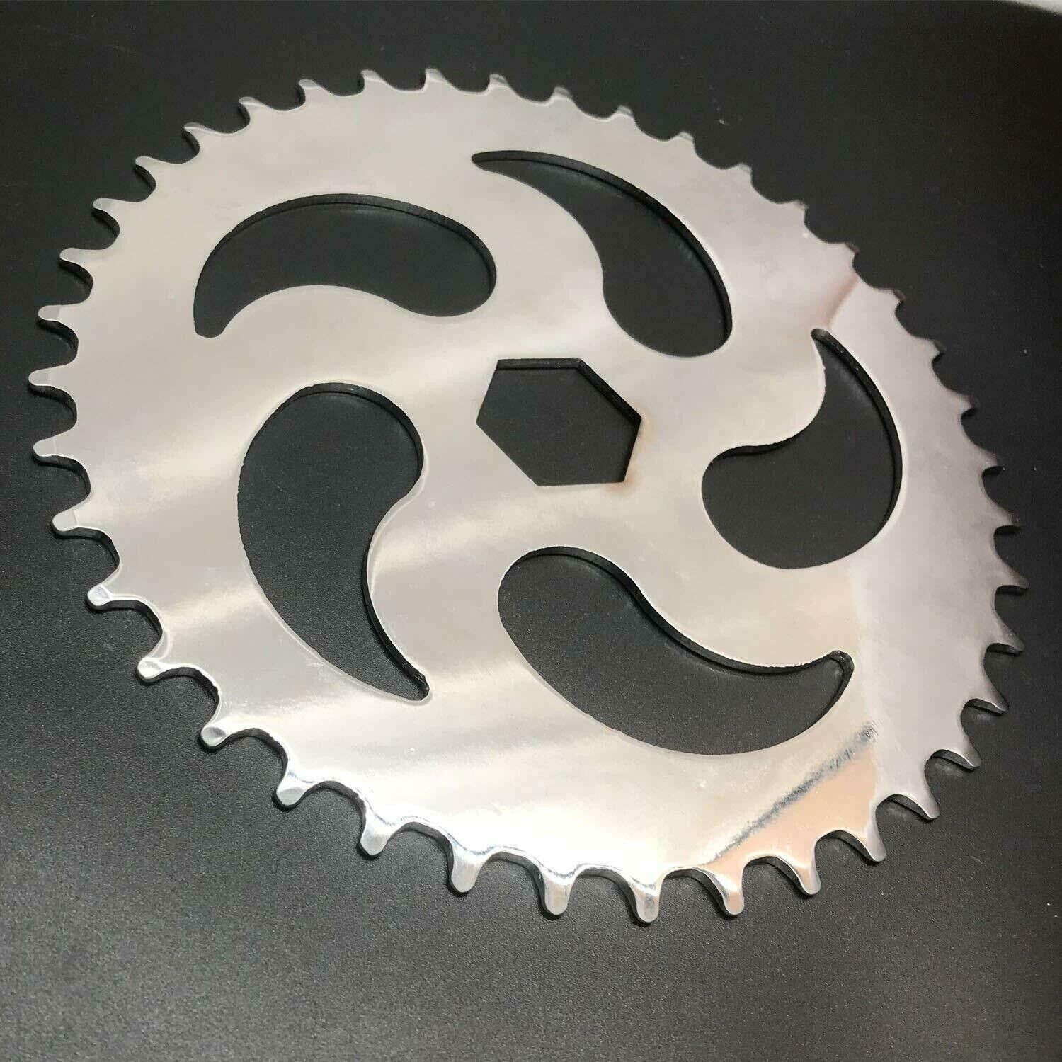 CDHPOWER Brushed Alum 2.4L Bicycle Gas Tank Frame & Wide Crank Assembly ...