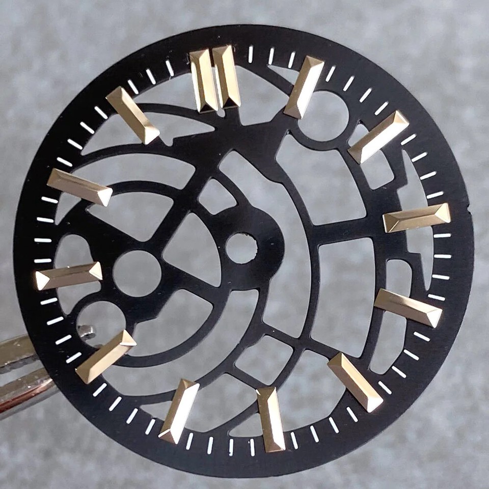 Watch Dial Fit NH35 NH38 NH70 NH71 NH72 Movement Skeleton Hollow Dial ...