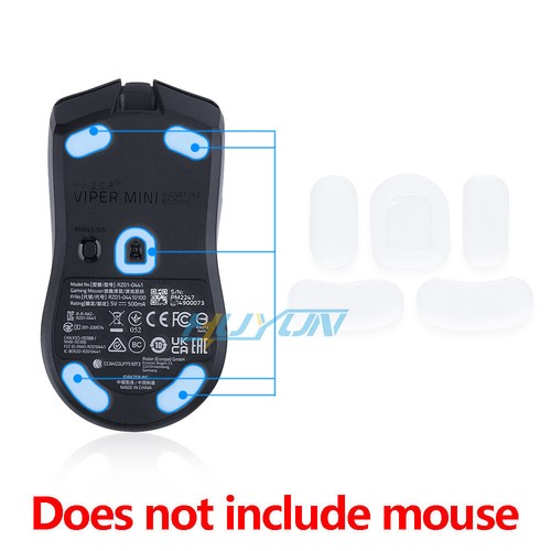 2 Sets Rounded Curved Edges Mouse Feet Skates for Razer Viper Mini SE ...