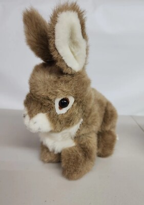 Ron Banafato Rabbit/Bunny Plush Hand Puppet Tan- Cream, Brown Eyes ...