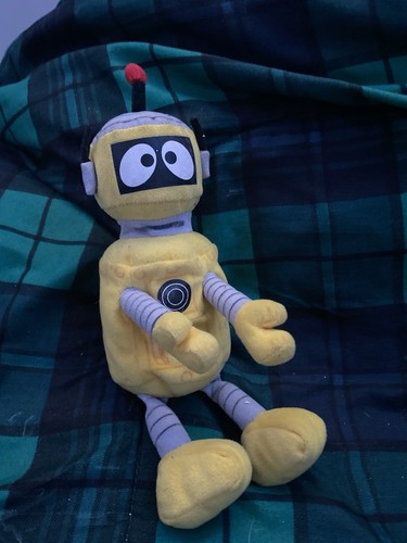 Spin Master 2008 Yo Gabba Gabba Plex Stuffed Plush Robot 10" Toy Lovey ...