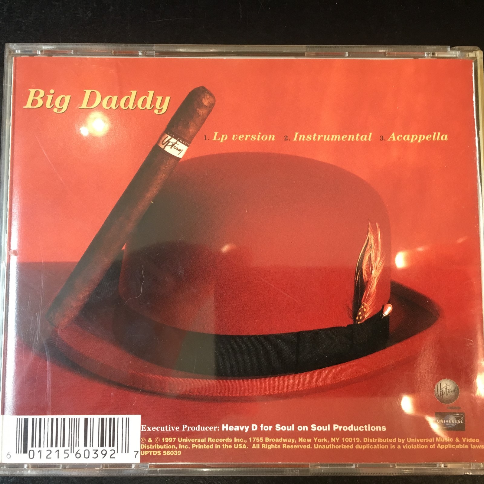 Heavy D : Big Daddy CD 3 Versions UPTOWN 601215603927| eBay