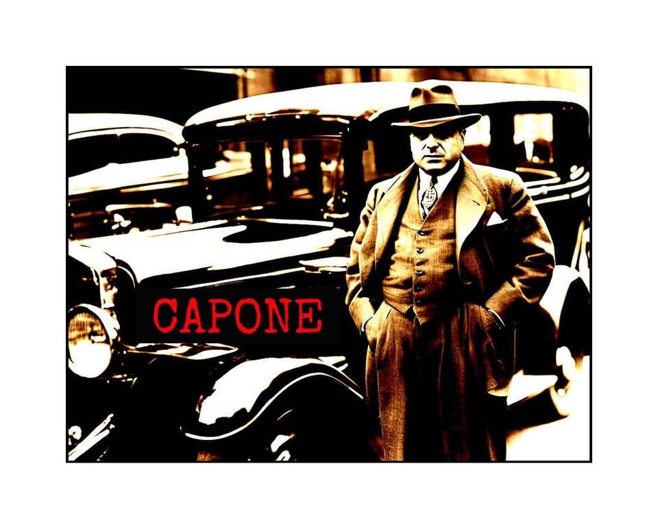 Al Capone 8x10 print standing near car mobster gangster crime boss | eBay