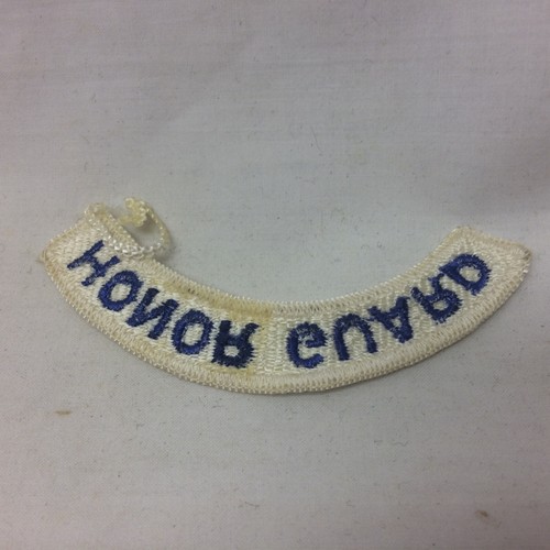Vintage Military Patch Army Honor Guard Shoulder Arc Tab White Border ...