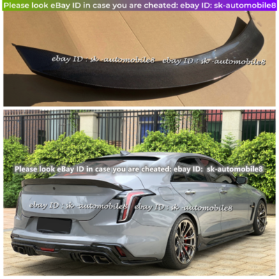 For Cadillac CT4 2020-2021 Real Carbon Fiber Rear Boot Spoiler Wing ...