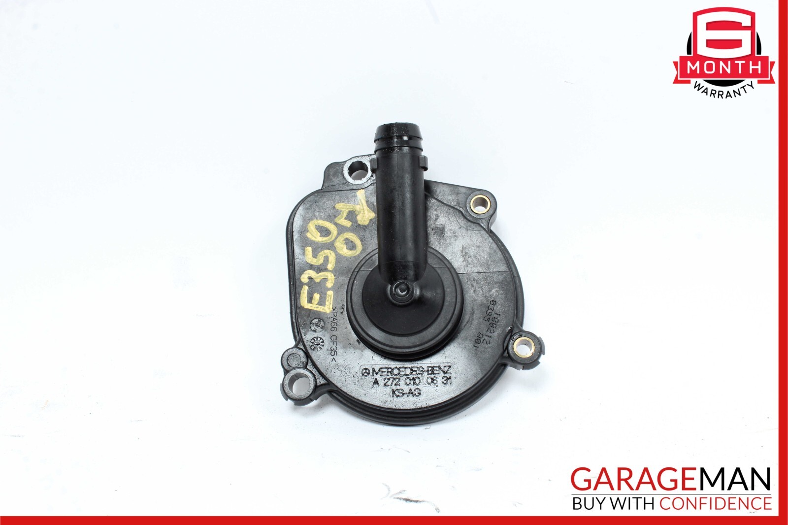 05-12 Mercedes W211 E350 Engine PCV Crankcase Vent Valve Oil Separator ...