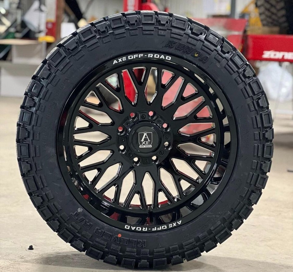4 New 22x12 AXE CRATOS OFF ROAD RIMS TIRE WHEELS 8 LUG 8X170 FORD F250 ...