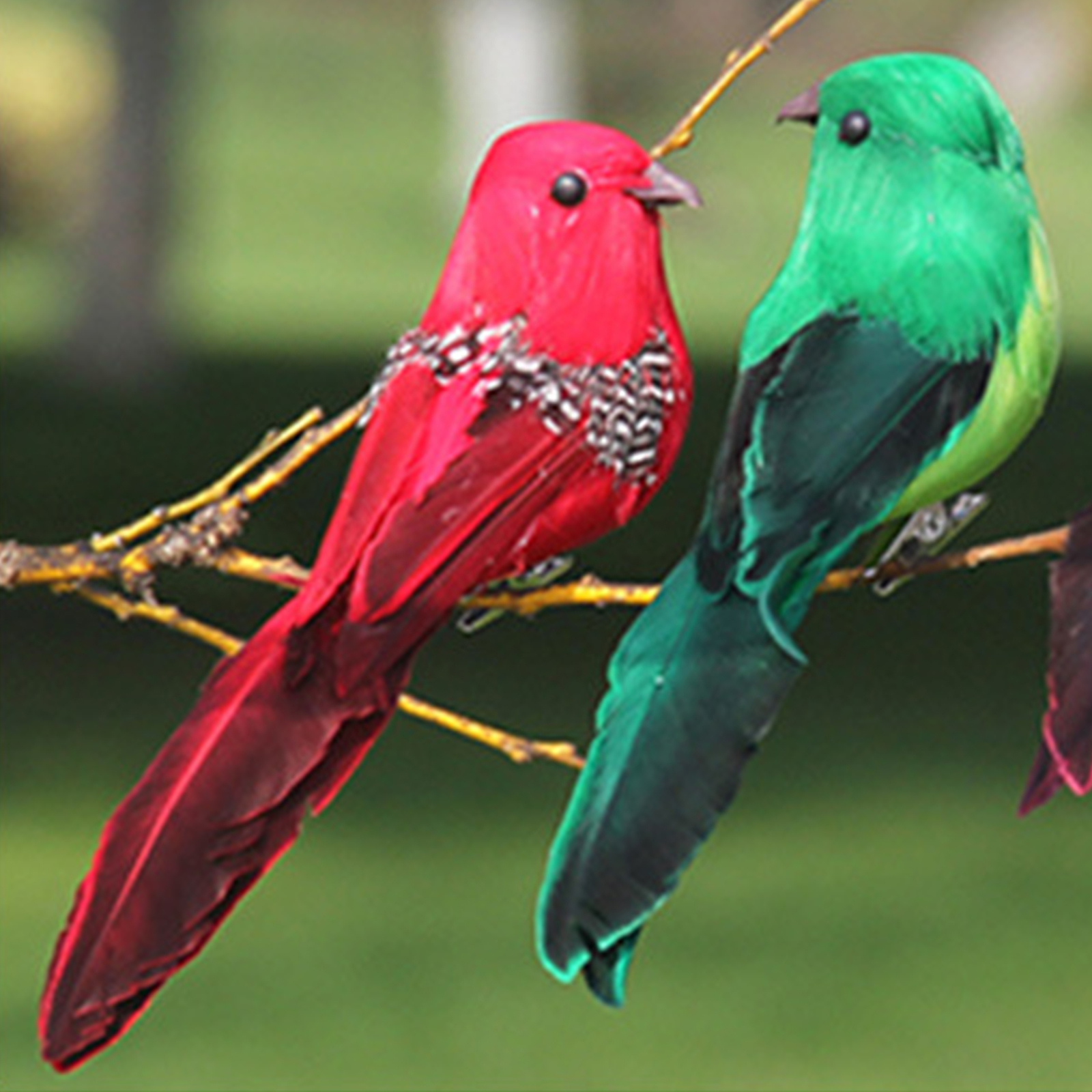 Fake Bird Long Tail Diy Fake Animal Bird Garden Prop Decoration ...