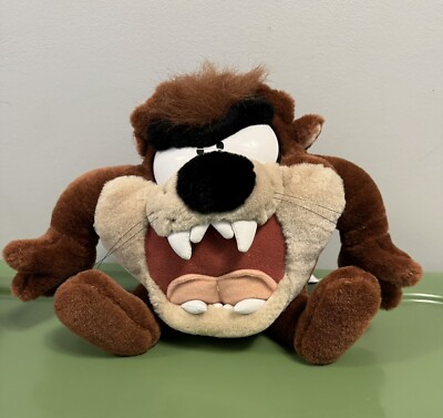 Vintage Taz Looney Tunes Plush Battery Operated Toy from Play by Play ...