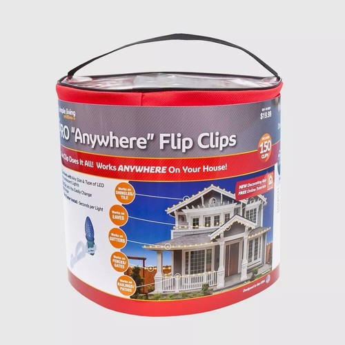 Simple Living 150ct Heavy Duty Max Pro Anywhere Holiday Light Hanging ...