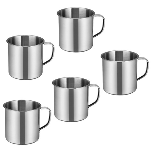 5 Pcs Stainless Steel Cup Kids Metal Cups for Children Childrens ...