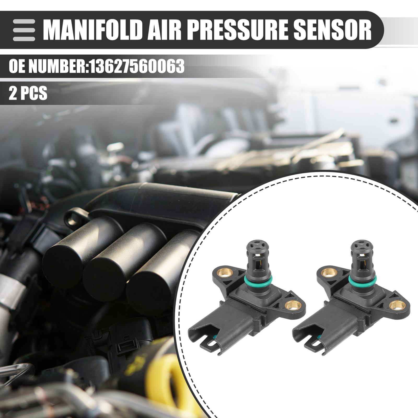 Car MAP Manifold Air Pressure Sensor for BMW 135i 3.0L L6 No ...