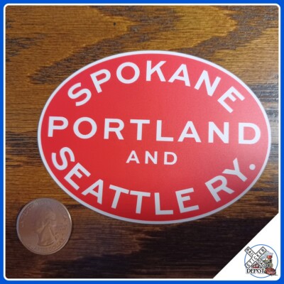 Spokane Portland & Seattle Railway laminated die-cut vinyl sticker | eBay