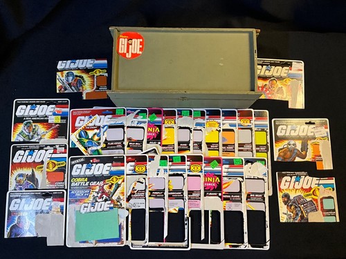 Vintage 1960s GI Joe Wooden Storage Box + Card Backs! (Lot 2) | eBay