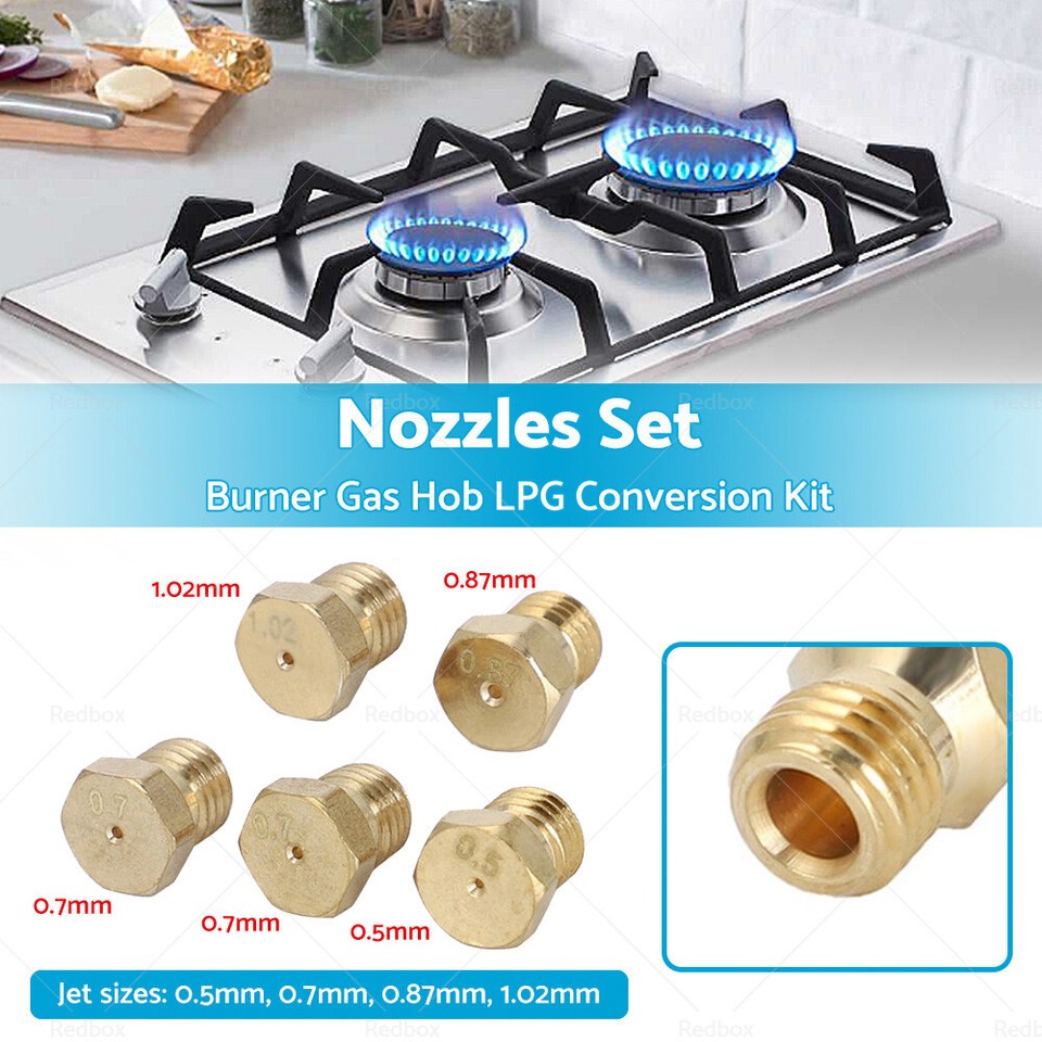 LPG Gas Jet Set Burner Gas Hob LPG Conversion Kit Jets Nozzles Propane ...