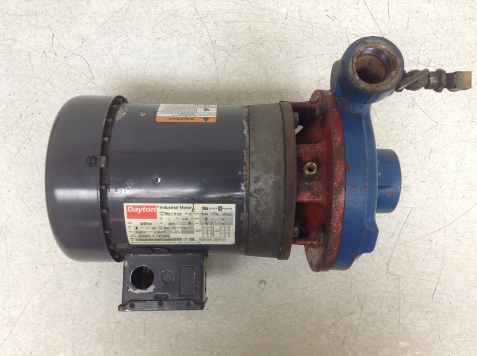 Dayton Scot 1211 11 Pump 3N235D 1 HP 3450 RPM 208-220/440 VAC 3002 K271 ...