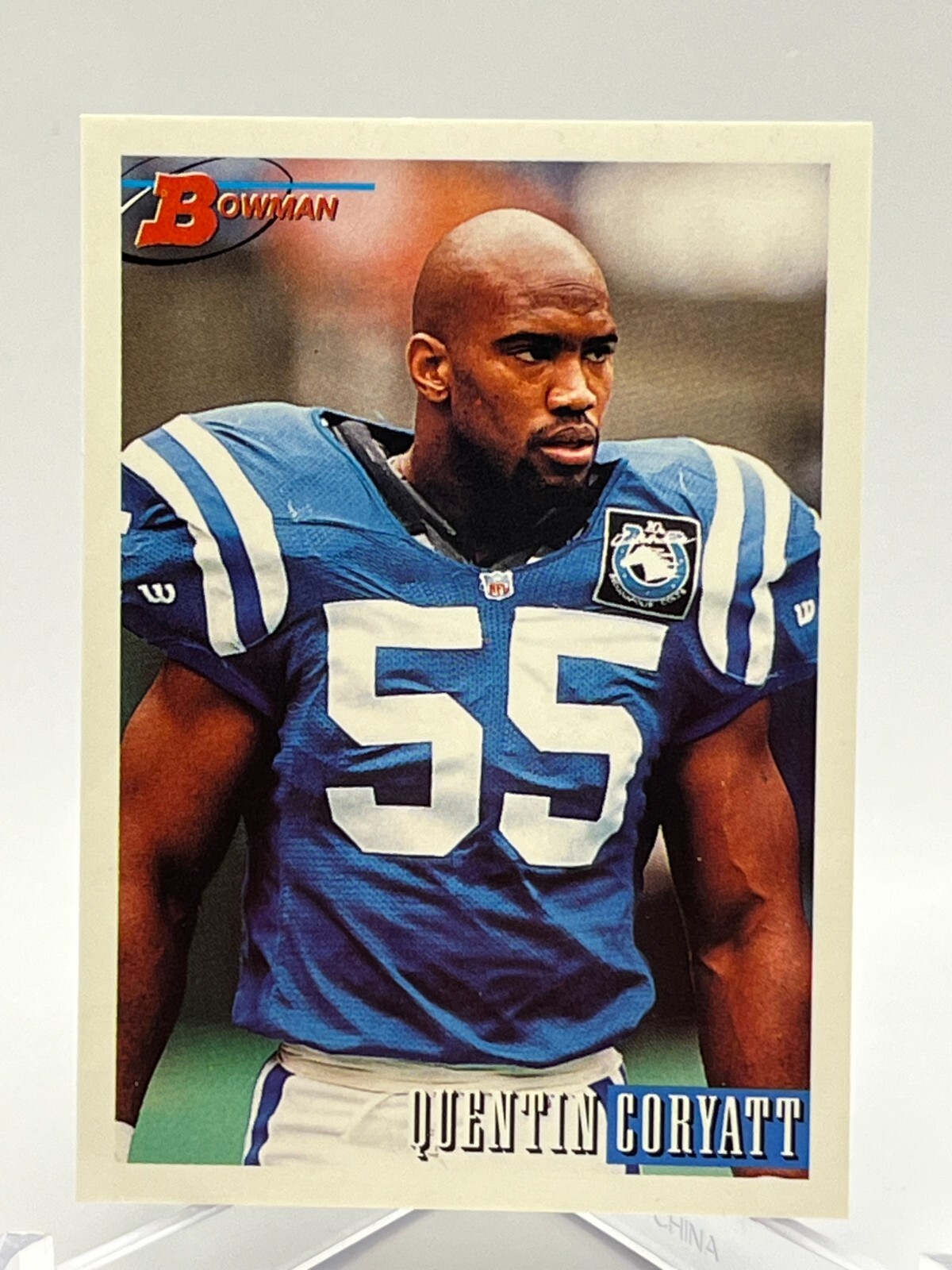 1993 Bowman NFL Football Card #130 Quentin Coryatt LB #55 Indianapolis ...