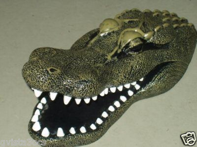 Floating Alligator Gator Decoy Protects Pond Koi Fish-Herons-pool-goose ...