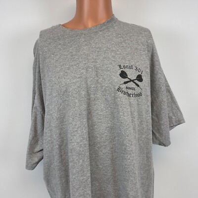 American Darters Union Local 301 Double Sided T Shirt Vtg Y2K Boston ...