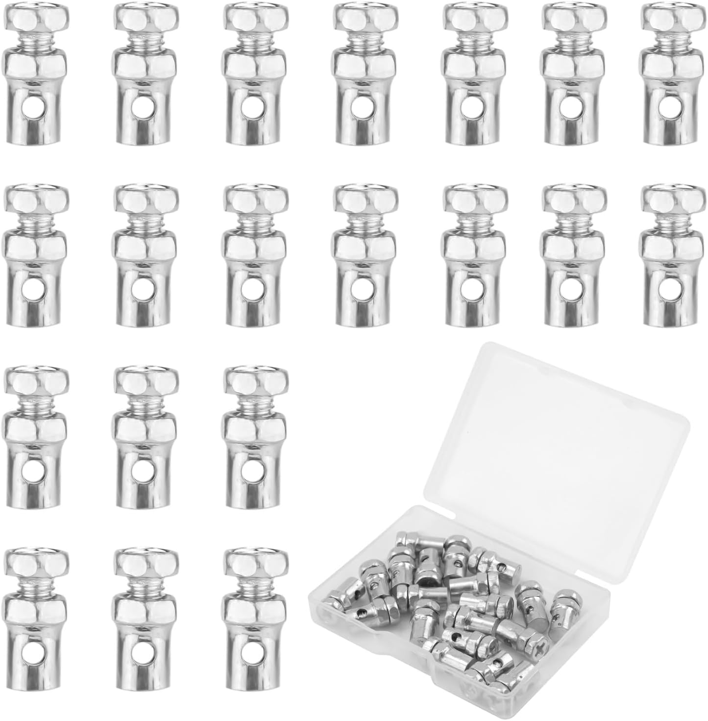 20Pcs Universal 1/8" Throttle Brake Cable Ends, Go Kart Throttle Cable ...