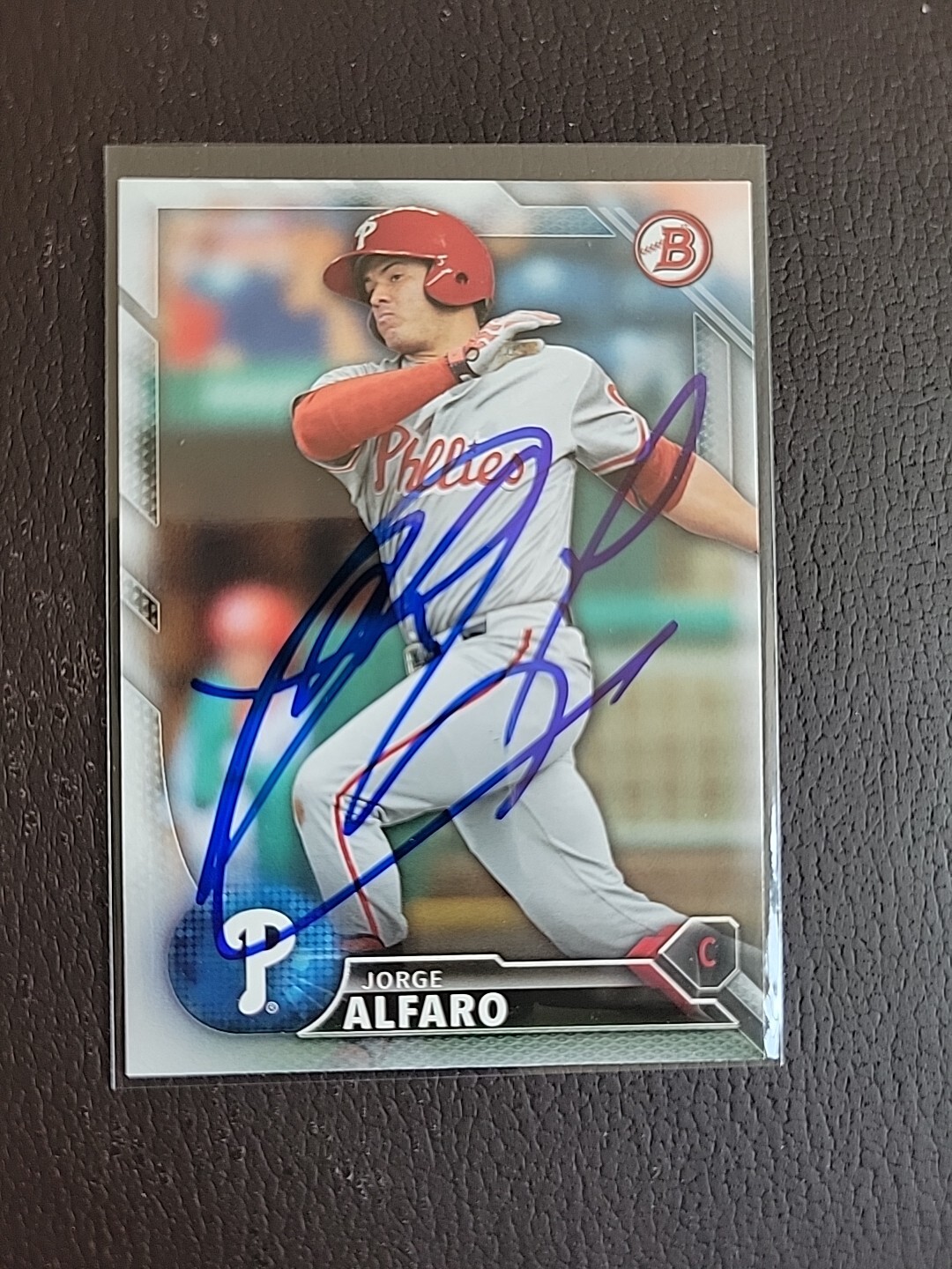 2016 Bowman Baseball Jorge Alfaro RC Rookie Card Signed IP Auto ...