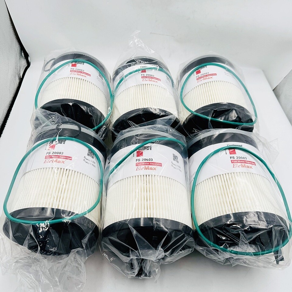 6x FS20083 Fuel Water Separator Filter For Fleetguard Cummins ISX DD13 ...