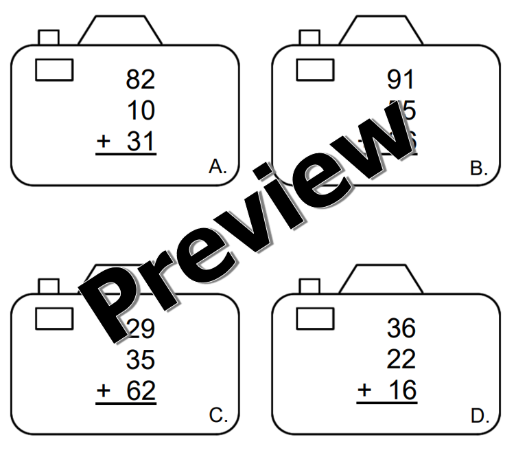 Adding Three Two-Digit Numbers Teacher Made Math Learning Center ...