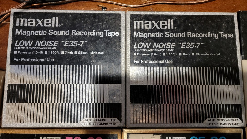 Lot Of 10 Used Maxell Reel-to-Reel Tapes. 7", 50-60, 35-90, E35-7 | eBay