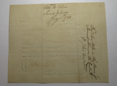 William Samuel Johnson Signature