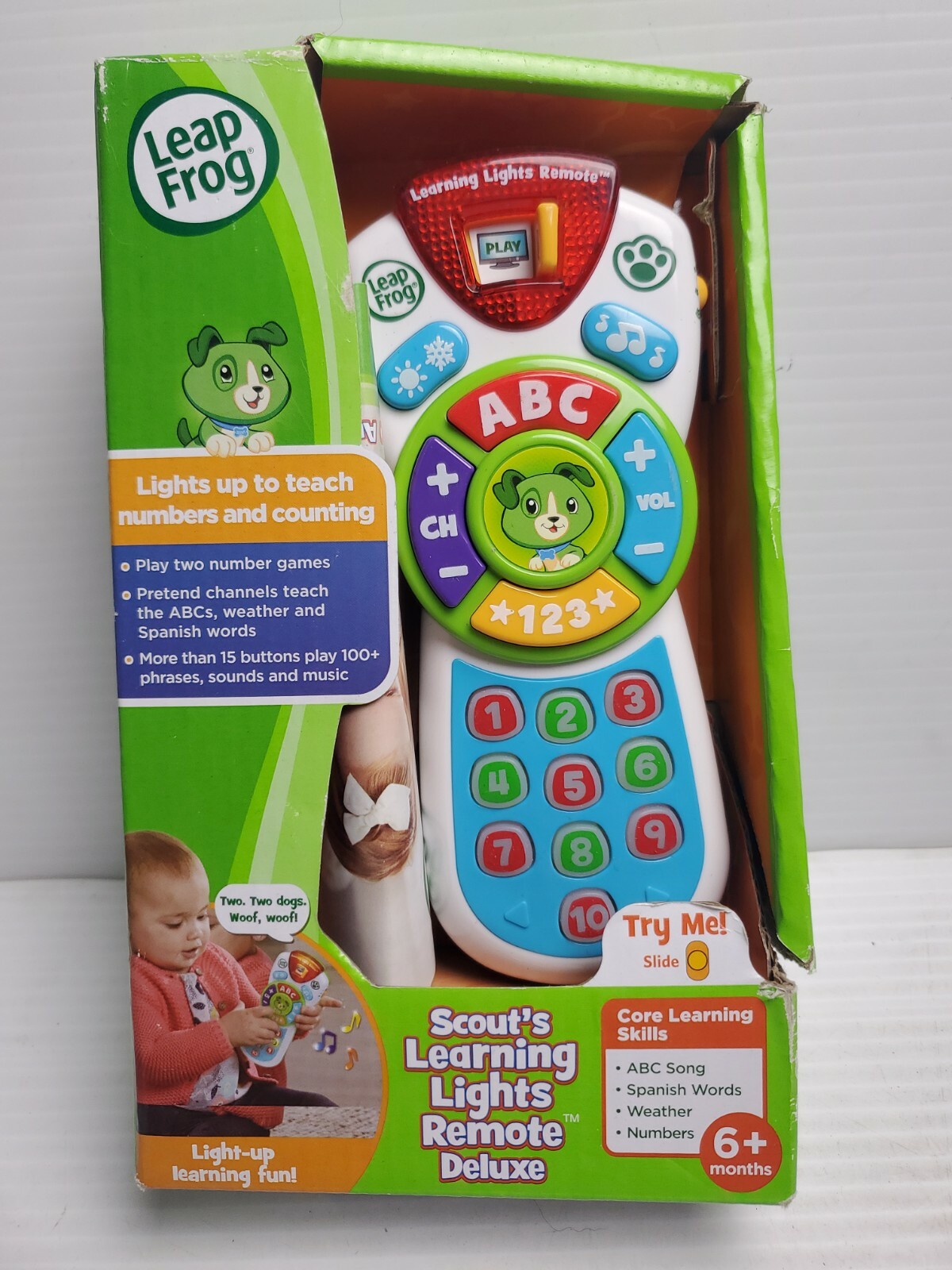 LeapFrog Scout's Learning Lights Remote Deluxe Green Free Shipping | eBay