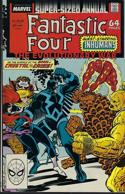 Fantastic Four Annual(Marvel-1988) #21 - Quicksilver/Crystal Appr. | eBay
